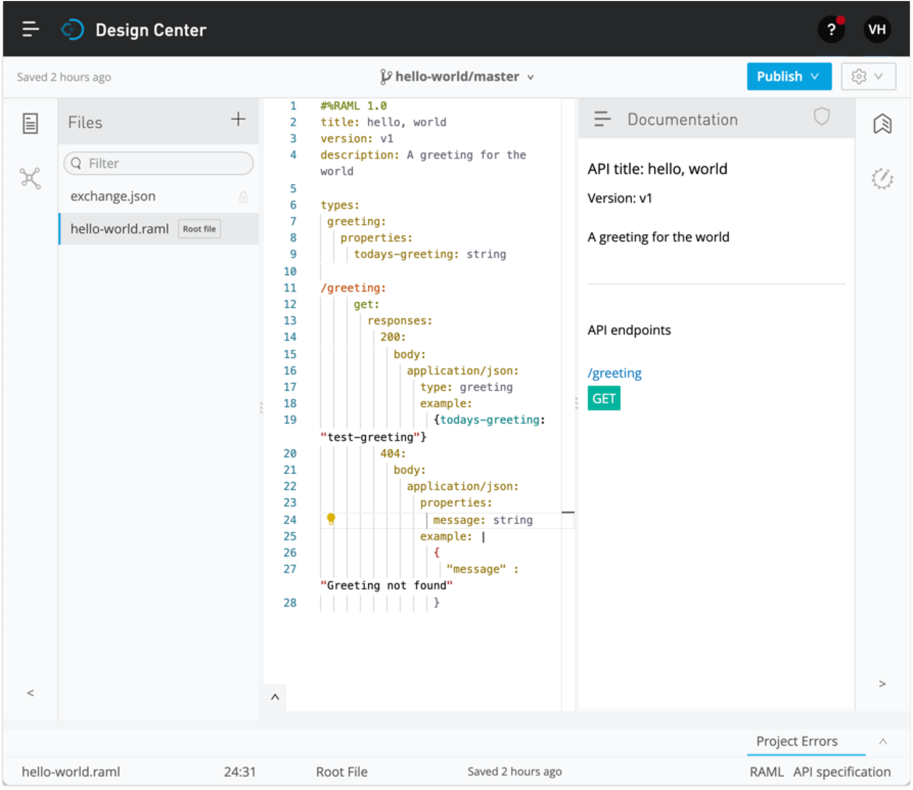 Step 2 Design An API Specification MuleSoft Documentation
