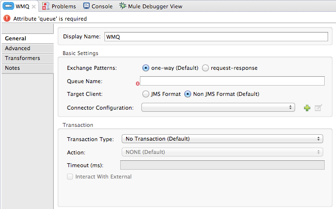WMQ Connector | MuleSoft ドキュメント
