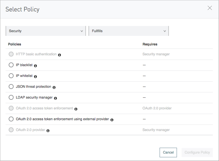 Included Policies | MuleSoft Documentation Included Policies | MuleSoft Documentation